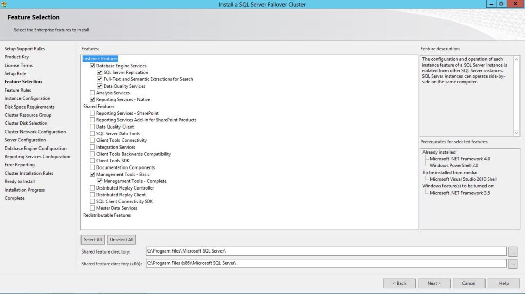Creating a Windows Cluster: Part 4 – Setting up a SQL Cluster - 1E