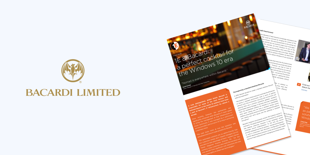 1E & Bacardi: a perfect cocktail for the Windows 10 era